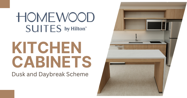 Homewood Suites Hilton | Custom Kitchen Cabinets by Meta Deco